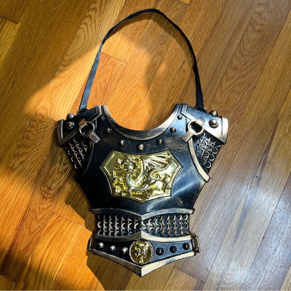 Costumes | Black Knight Gold Dragon Armor Costume | Poshmark